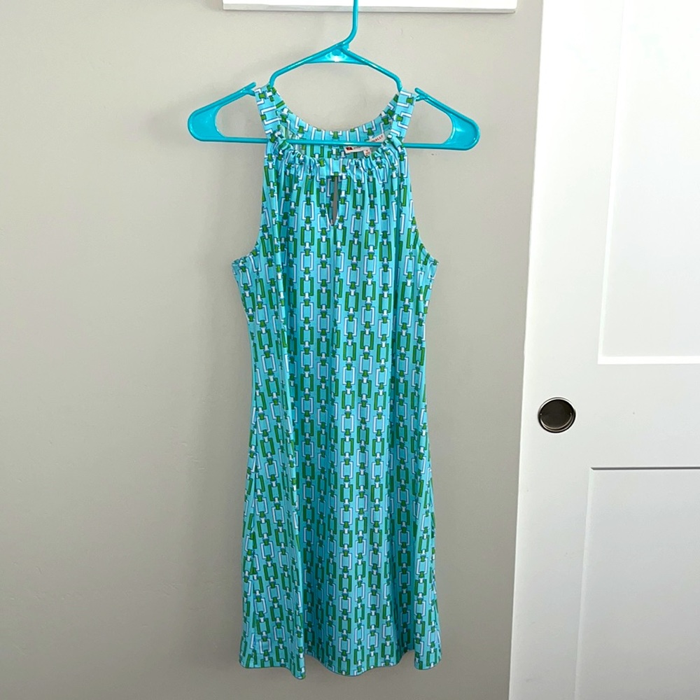 Jude Connally Lisa Blue & Green Dress - Gem